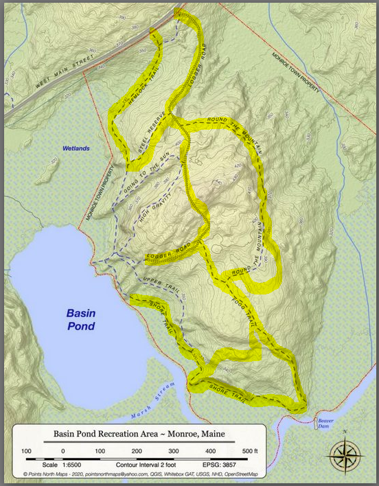 Basin Pond Trails — Mountain Biking Friendly – Water Walker Sea Kayak ...